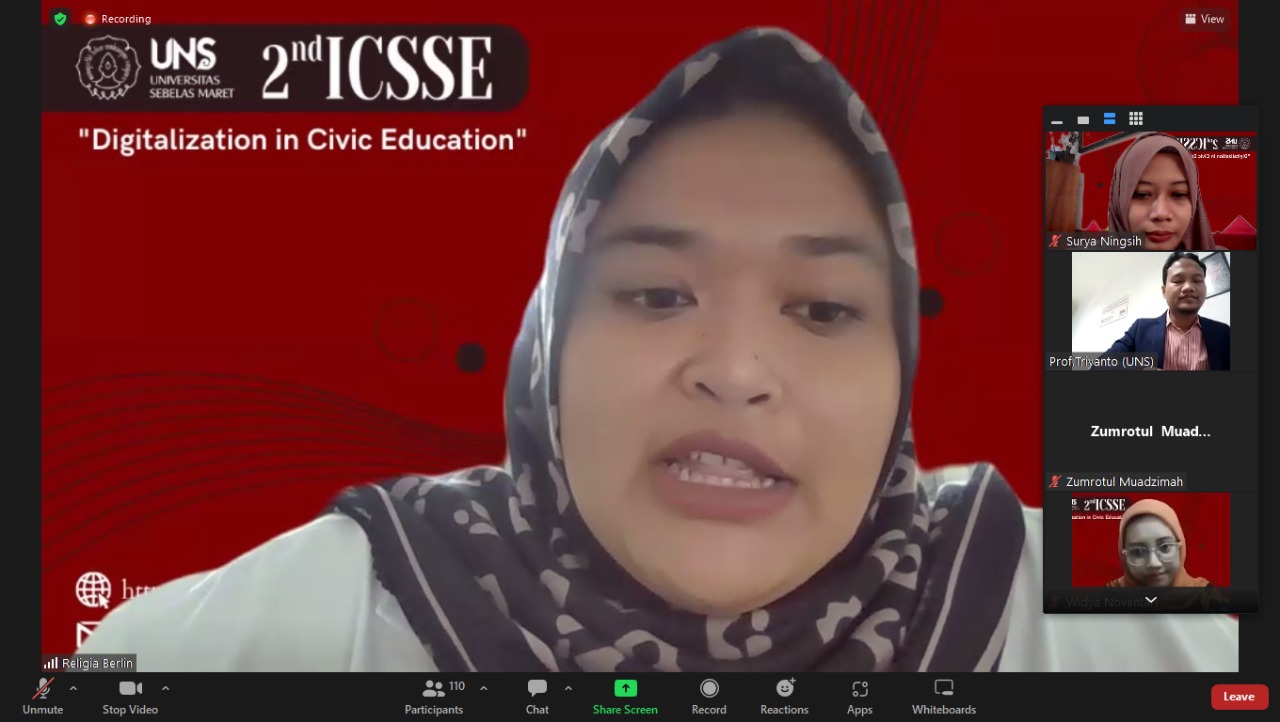 The 2nd ICSSE 2022 “Digitalization in Civic Education“ – S2 Pendidikan Pancasila dan Kewarganegaraan